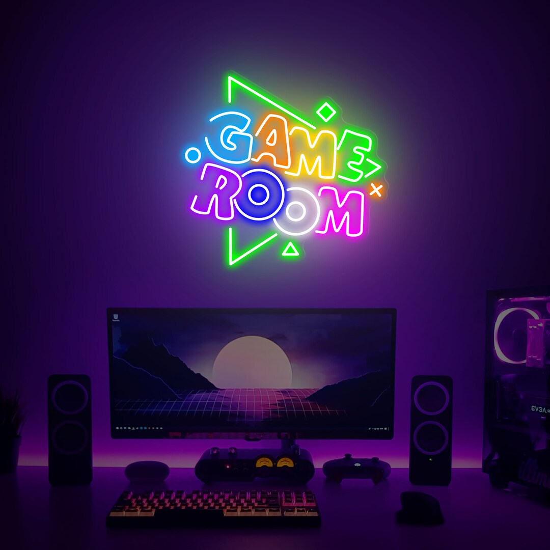 Game Room Neon Sign, Personalize Flex LED Neon Signs Light for Game ...