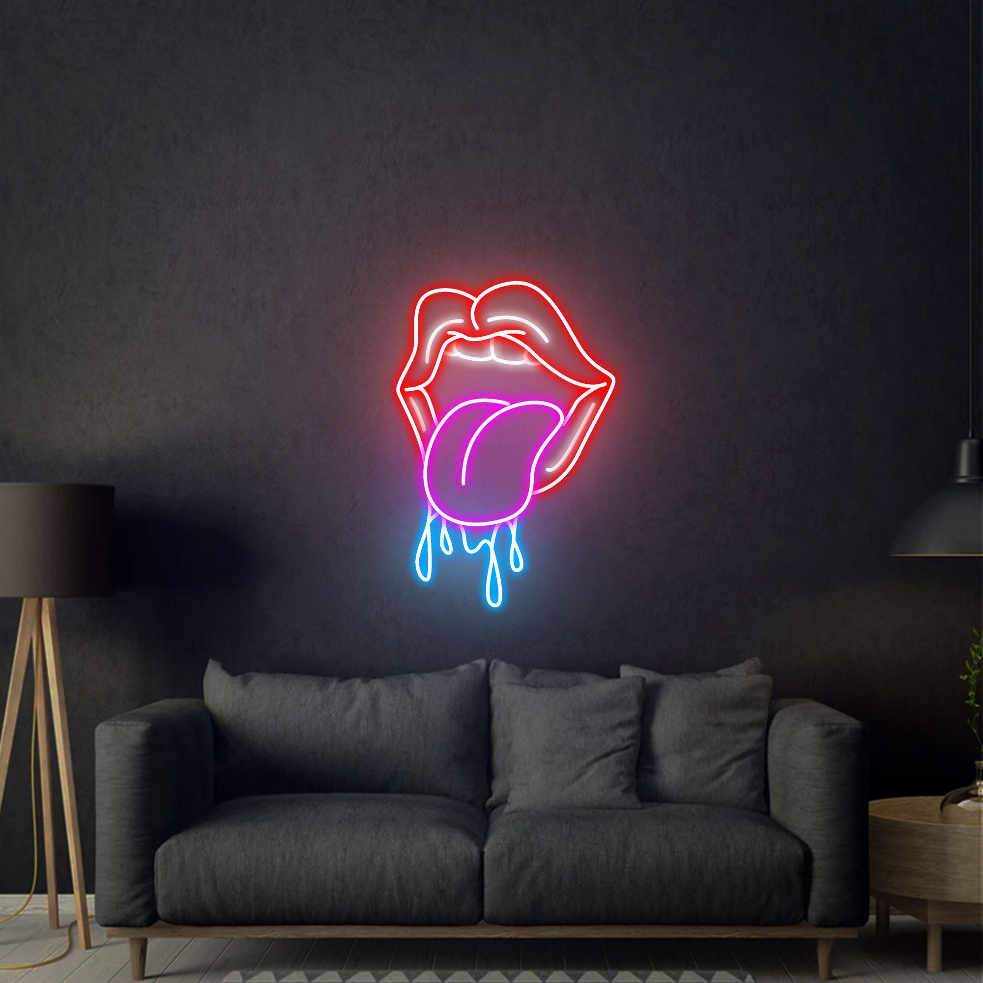 Handmade Dripping Lips Neon Sign/ Custom Neon Sign Lights/ - Etsy