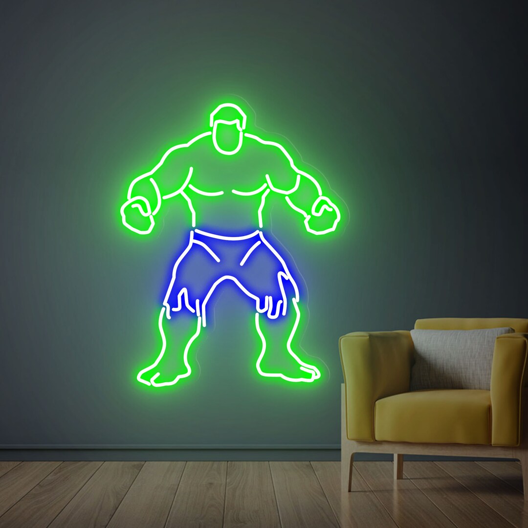 Hulk Neon Sign Marvel Neon Light Gift Hulk Custom Neon Sign - Etsy