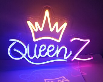 Neon Queen Sign - Etsy