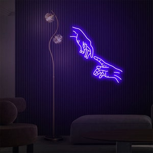 Hands Neon Sign |custom Neon Signs |custom Led Neon Sign |neon Lights ...