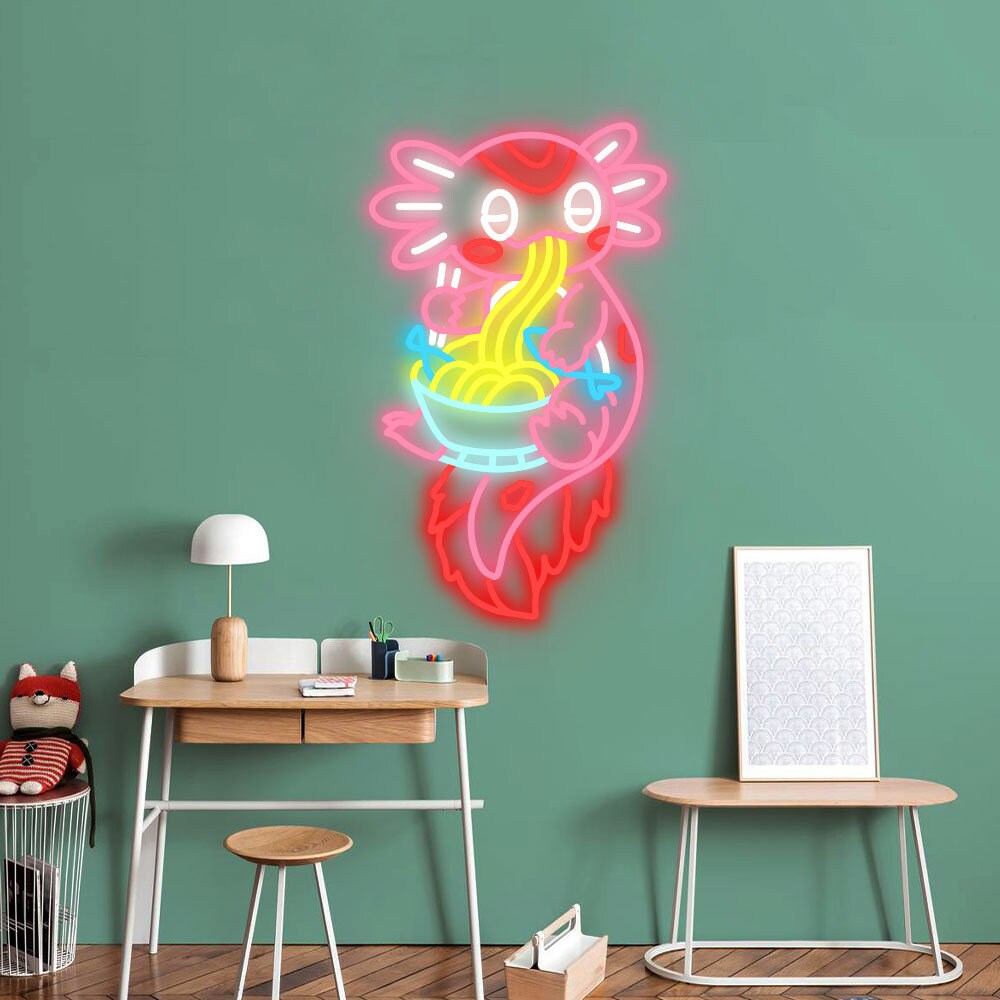 Ramen Salamander Neon Sign | Neon Sign Bedroom| Japanese Neon Sign ...