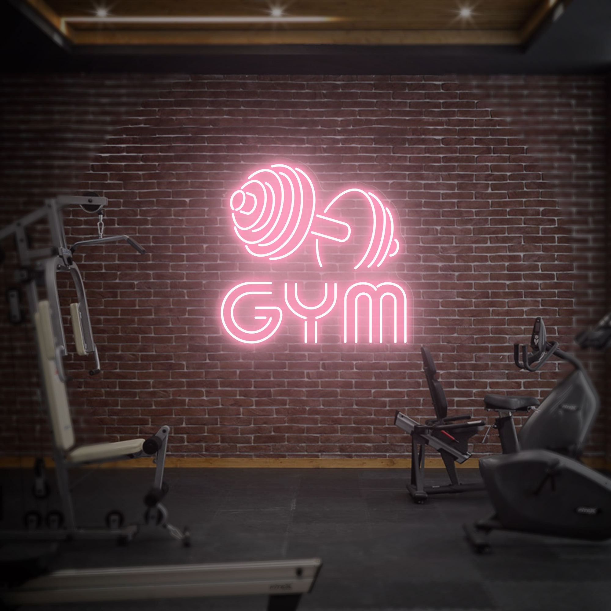 Dumbbell Neon Sign Gym Wall Hanging Neon Barbell Neon Light - Etsy