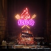 Pig Barbecue Neon Sign Barbecue LED Light BBQ Sign Grill Bar Led Sign ...