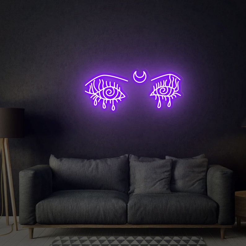 Eye Neon Sign Anime Neon Sign Evil Eye Light Neon Sign - Etsy