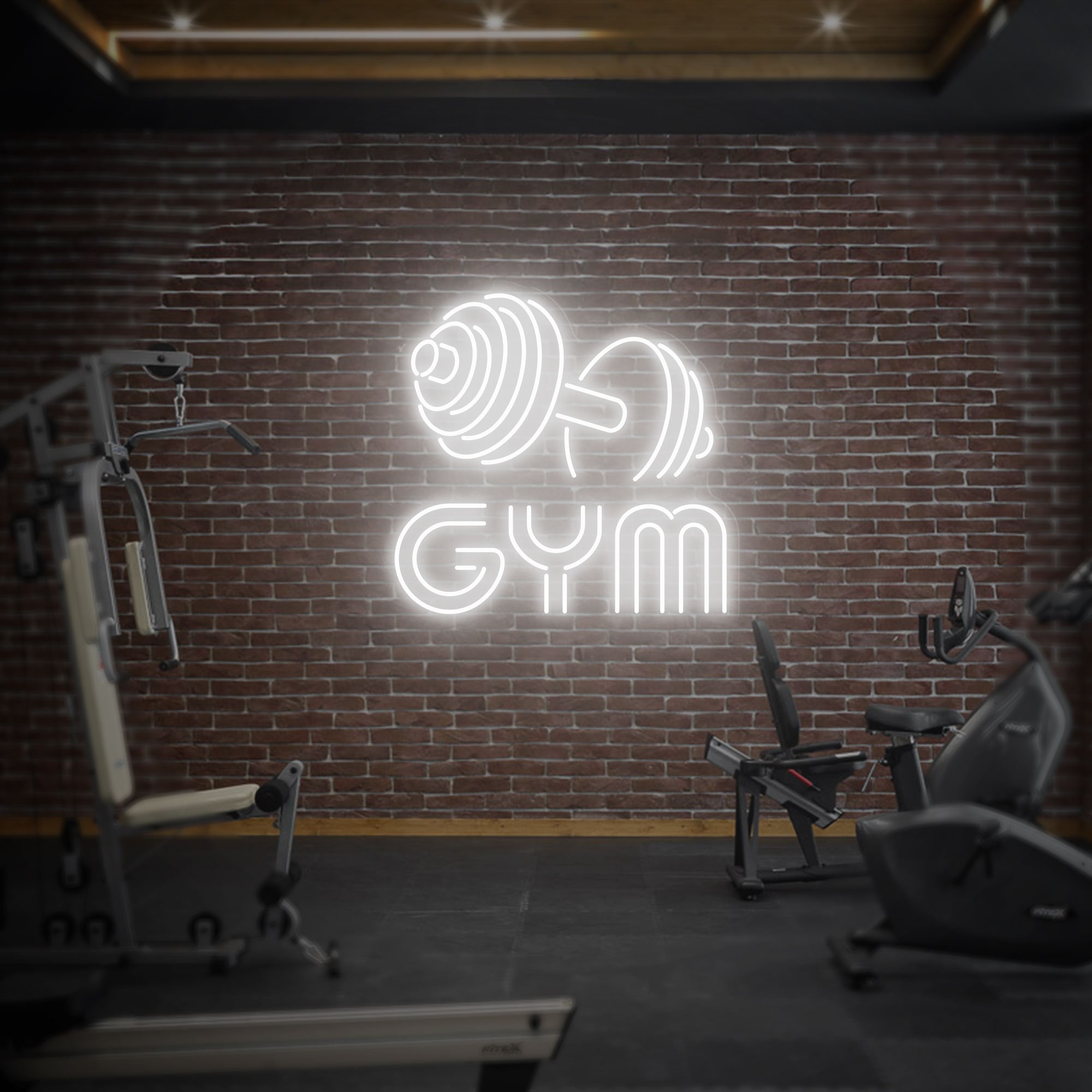 Dumbbell Neon Sign Gym Wall Hanging Neon Barbell Neon Light - Etsy