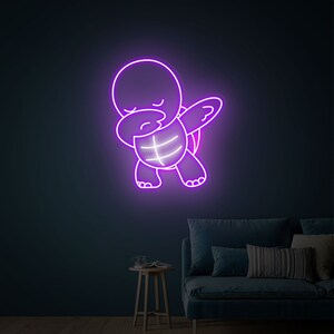 Turtle Neon Sign Event Decor Custom Neon Wall Decor Sign Blue ...