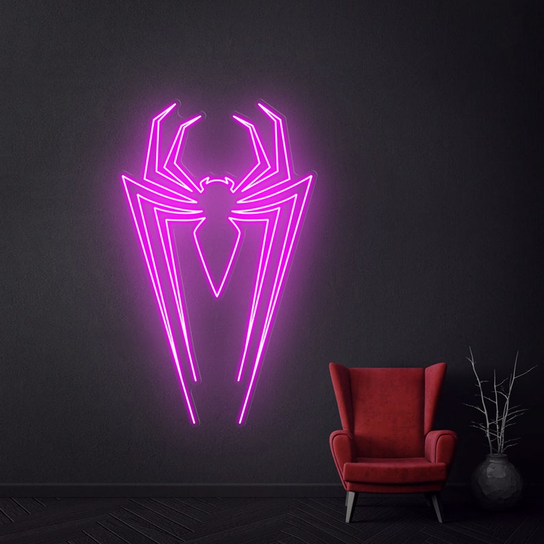 Spider Neon Sign, Custom Halloween Neon Sign, Neon Light Sign for ...