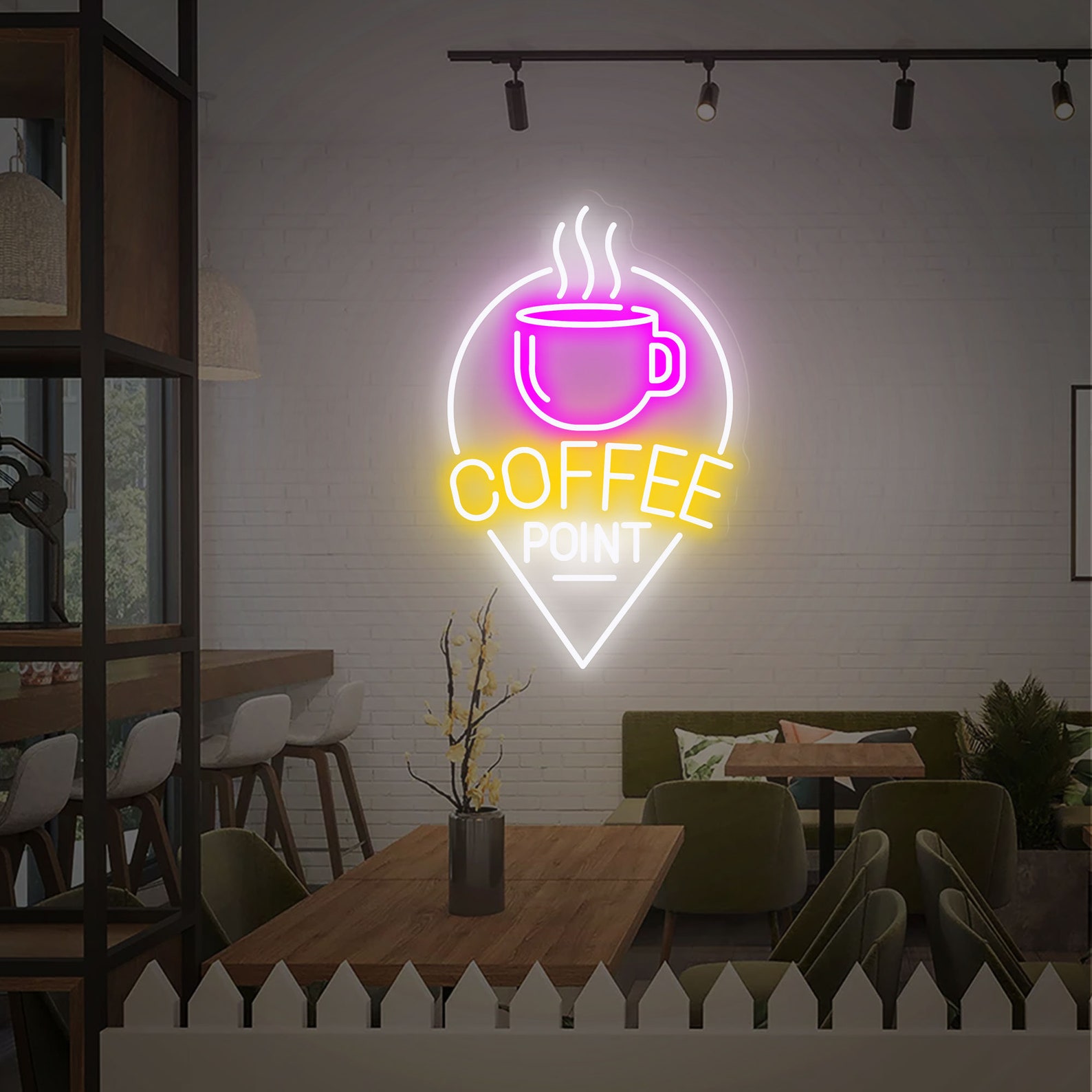 Coffee Neon Sign, Custom Coffee Shop Sign, Cafe Neon Sign Decor, Coffee ...