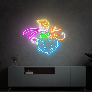 KAW El Principito Neon Sign the Little Prince Led Neon Sign - Etsy