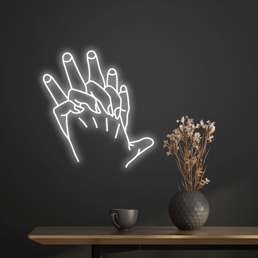 Hand neon sign custom neon signs for home | Etsy