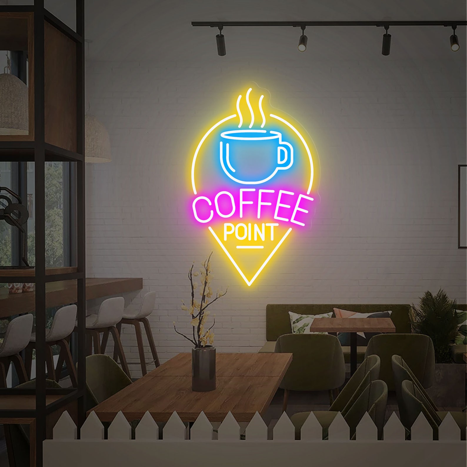 Coffee Neon Sign, Custom Coffee Shop Sign, Cafe Neon Sign Decor, Coffee ...