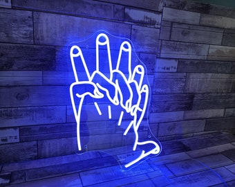 Neon Hand - Etsy