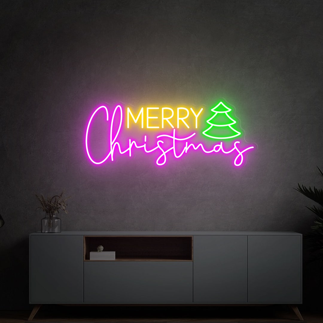 Merry Christmas Neon Sign Custom Christmas Neon Sign Led Light ...