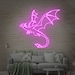 Dragon Neon Sign, Dragón Decor, Neon Art Sign, Neon Sign Art, Neon Sign ...