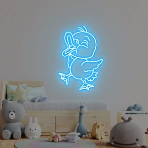 Duck Neon Sign Bedroom Custom Goose Led Sign Room Wall Art Neon Wall ...
