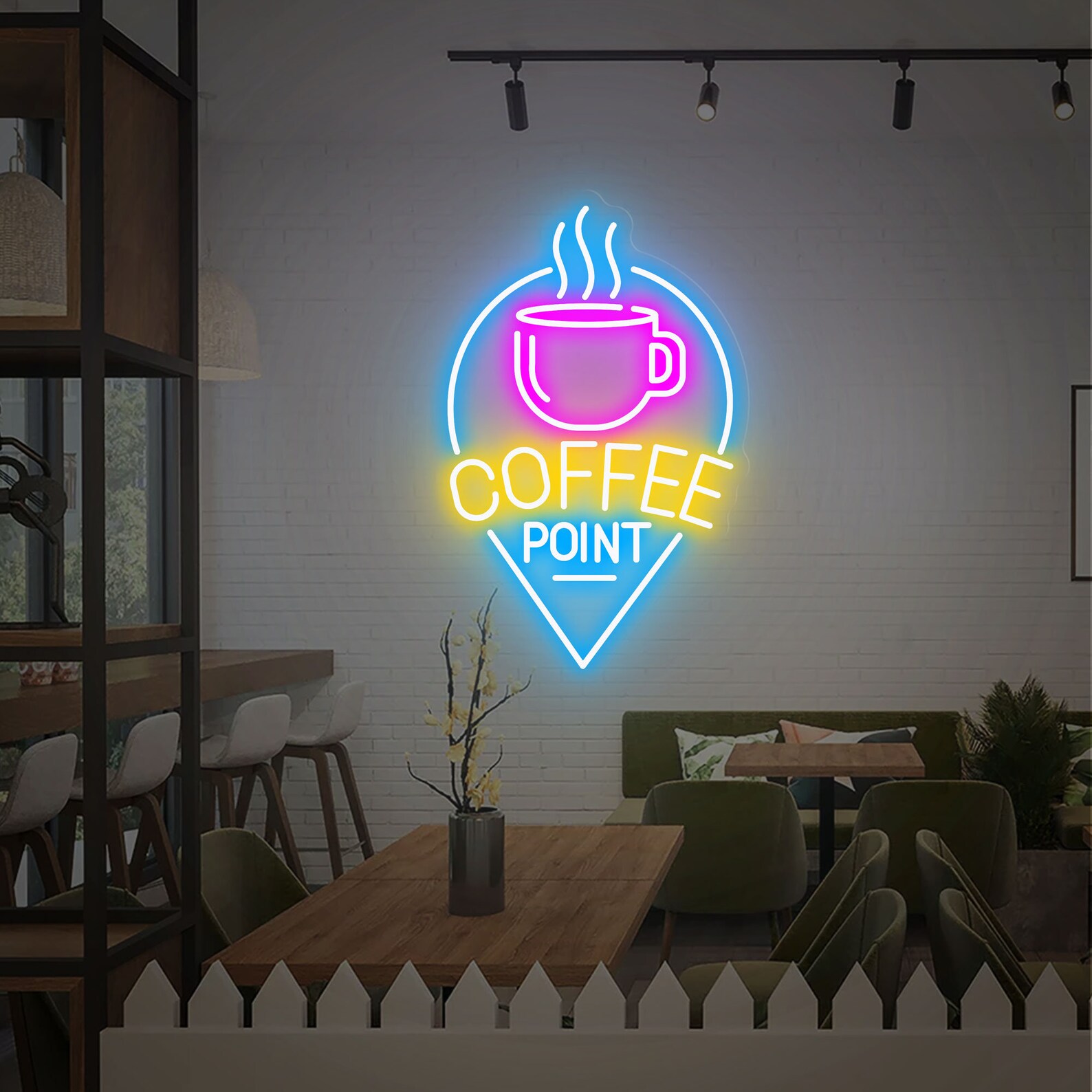 Coffee Neon Sign, Custom Coffee Shop Sign, Cafe Neon Sign Decor, Coffee ...