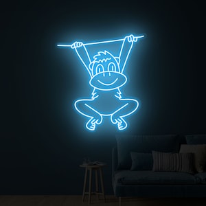 Monkey Neon Sign for Kids Room, Bar, Restaurant, Office Living Room ...