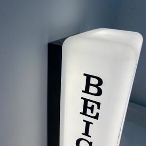 Rectangle LED Light Box Sign - Custom Street Sign Illuminated Business ...