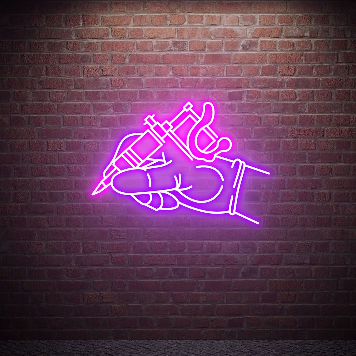 Tattoo Neon Sign Tattoo Led Artist Neon Sign Hand of an - Etsy