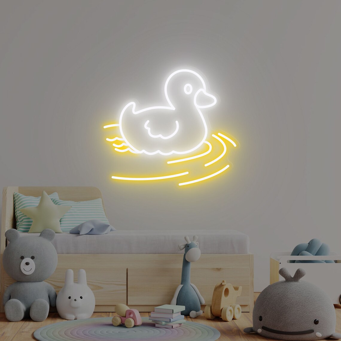 Duck Neon Light Custom Led Neon Sign Room Wall Art Neon Wall - Etsy