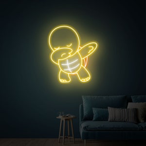 Turtle Neon Sign Event Decor Custom Neon Wall Decor Sign Blue ...