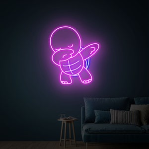 Turtle Neon Sign Event Decor Custom Neon Wall Decor Sign Blue ...