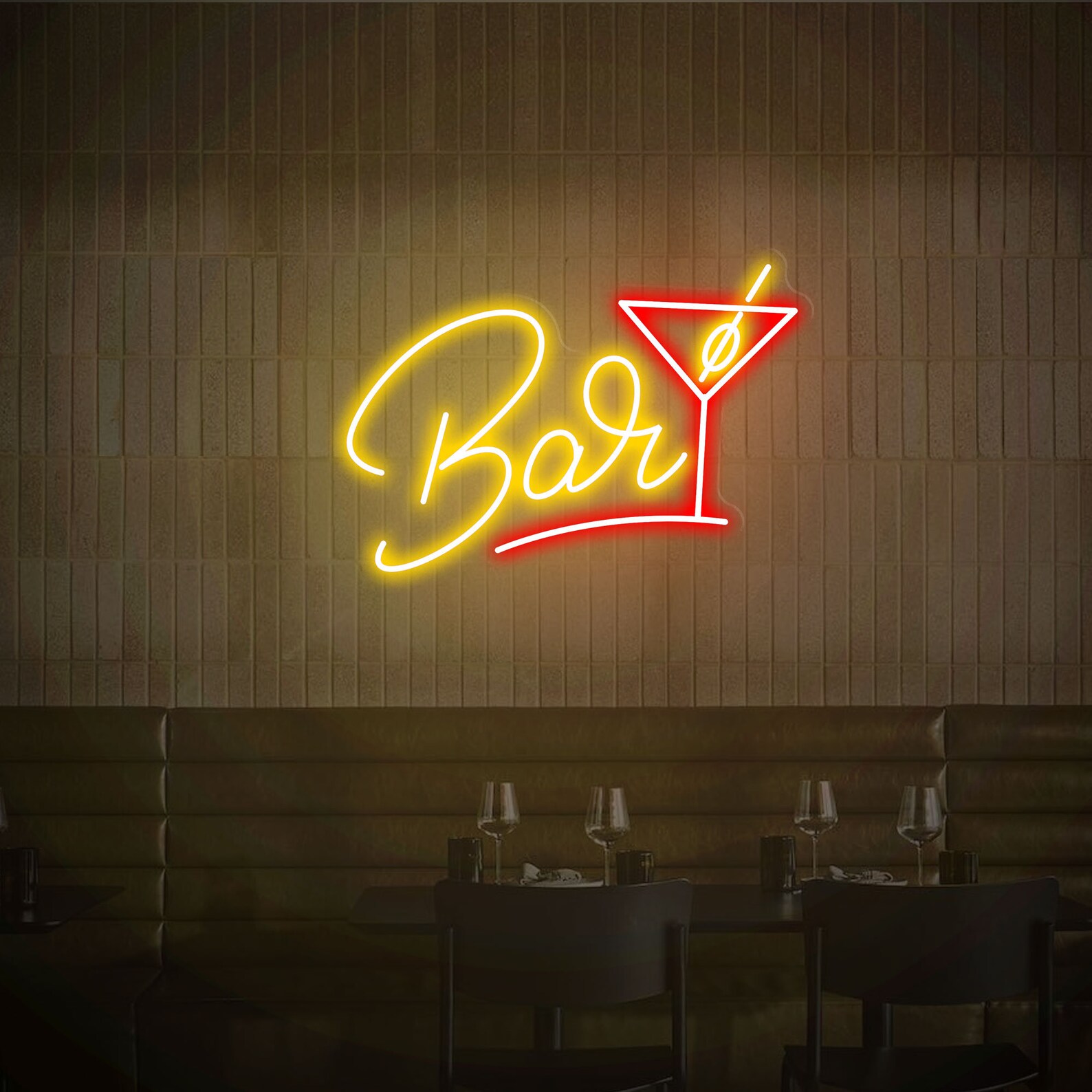 Bar Neon Sign Business Decoration Custom Neon Bar Signs, Cocktail Bar ...