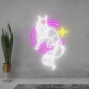 Neon Sign, Fox LED Neon Lights , Animal Neon Sign, Custom Neon, Neon ...