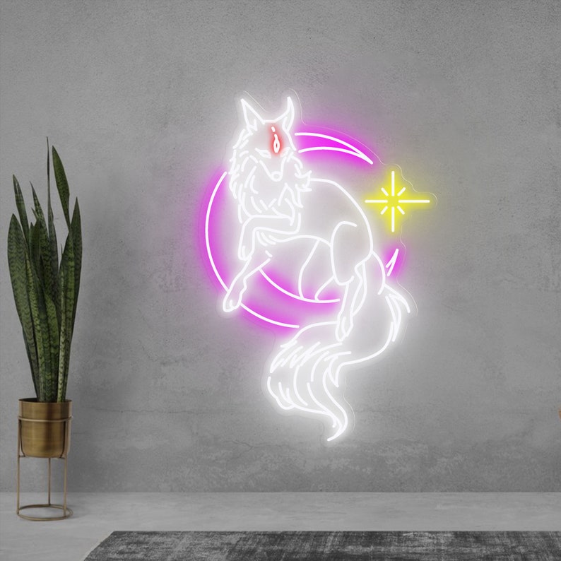 Neon Sign, Fox LED Neon Lights , Animal Neon Sign, Custom Neon, Neon ...