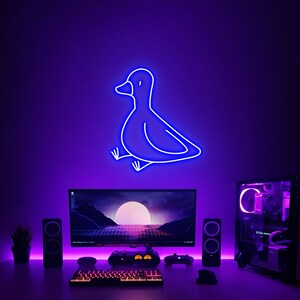 Duck Neon Sign Bedroom Custom Led Sign Room Wall Art Neon Wall Decor ...