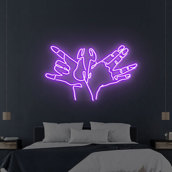 Neon Love Sign Hand
