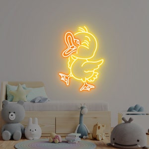 Duck Neon Light Custom Led Neon Sign Room Wall Art Neon Wall Decor ...