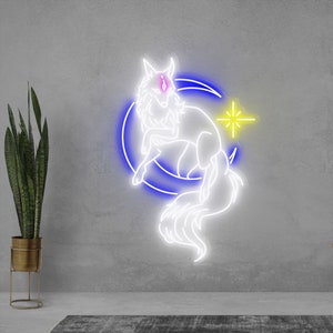 Neon Sign, Fox LED Neon Lights , Animal Neon Sign, Custom Neon, Neon ...