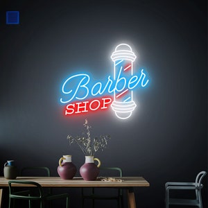 Barber Shop Led Sign, Barber Shop Neon Signs, Wall Decor, Barber Shop ...