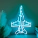 Customized Neon Sign Jet Planehandmade Neon Lights for - Etsy