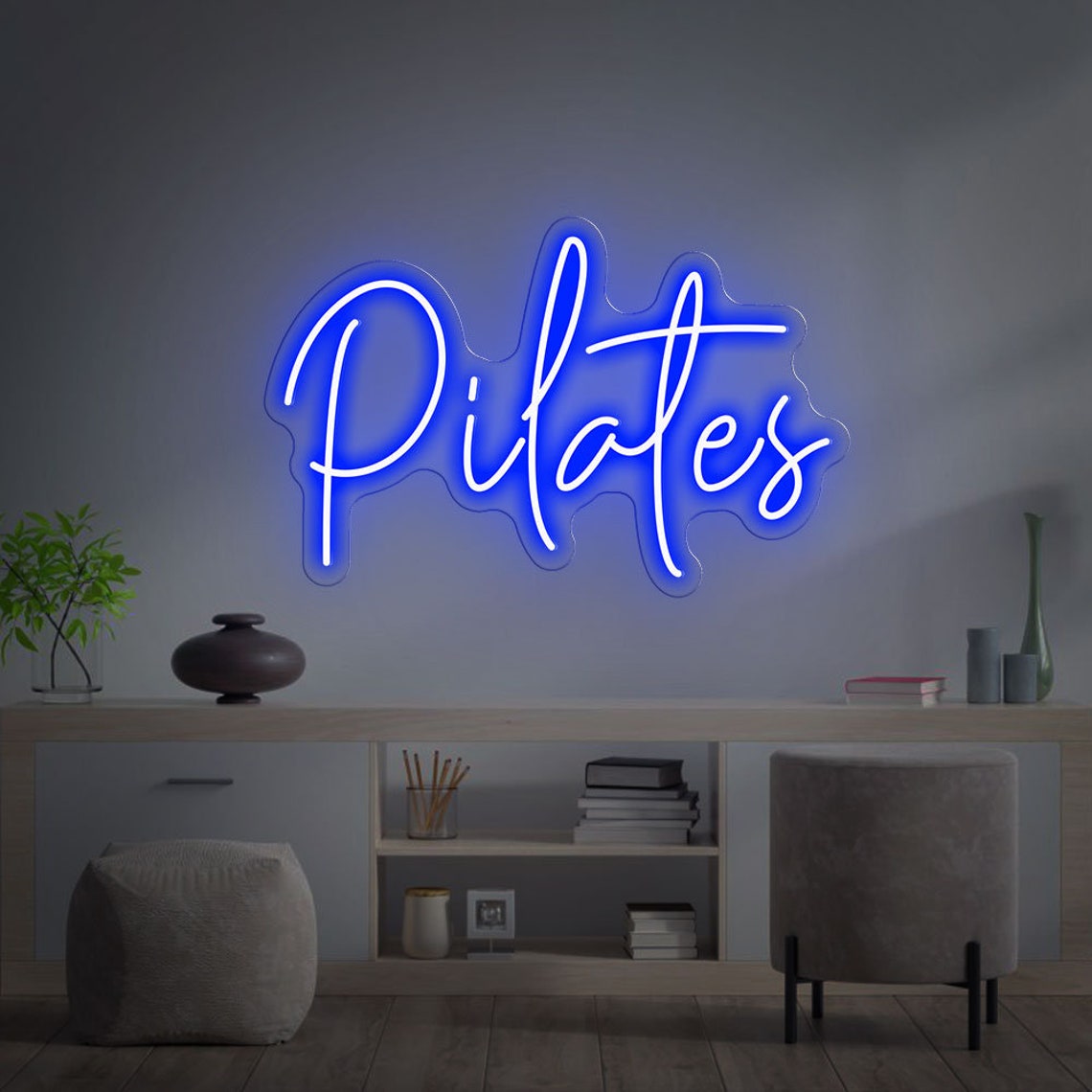 Pilates Neon Sign Custom Handmade Art Neon Light Company LOGO - Etsy