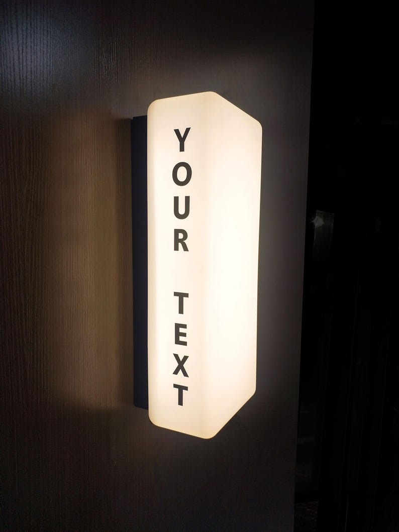 Rectangle LED Light Box Sign - Custom Street Sign Illuminated Business ...