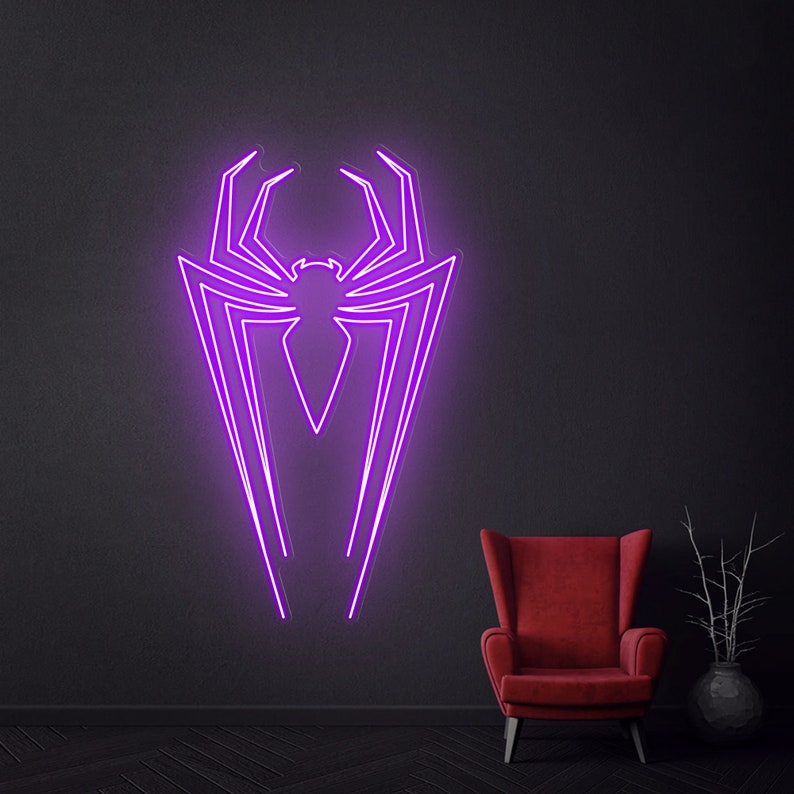 Spider Neon Sign, Custom Halloween Neon Sign, Neon Light Sign for ...