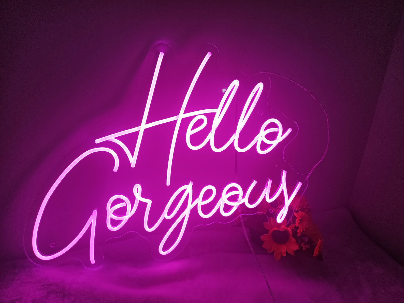 Hello Gorgeous Neon Sign custom Neon Signs LED Neon Lights - Etsy