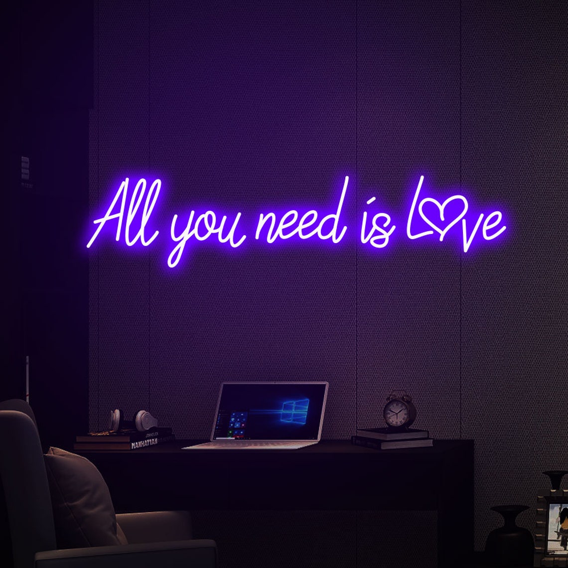 All You Need is Love Neon Sign custom Neon Signs for Home - Etsy