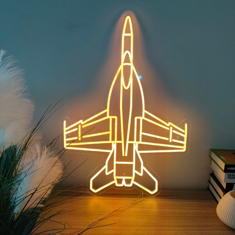 Customized Neon Sign Jet Planehandmade Neon Lights for - Etsy