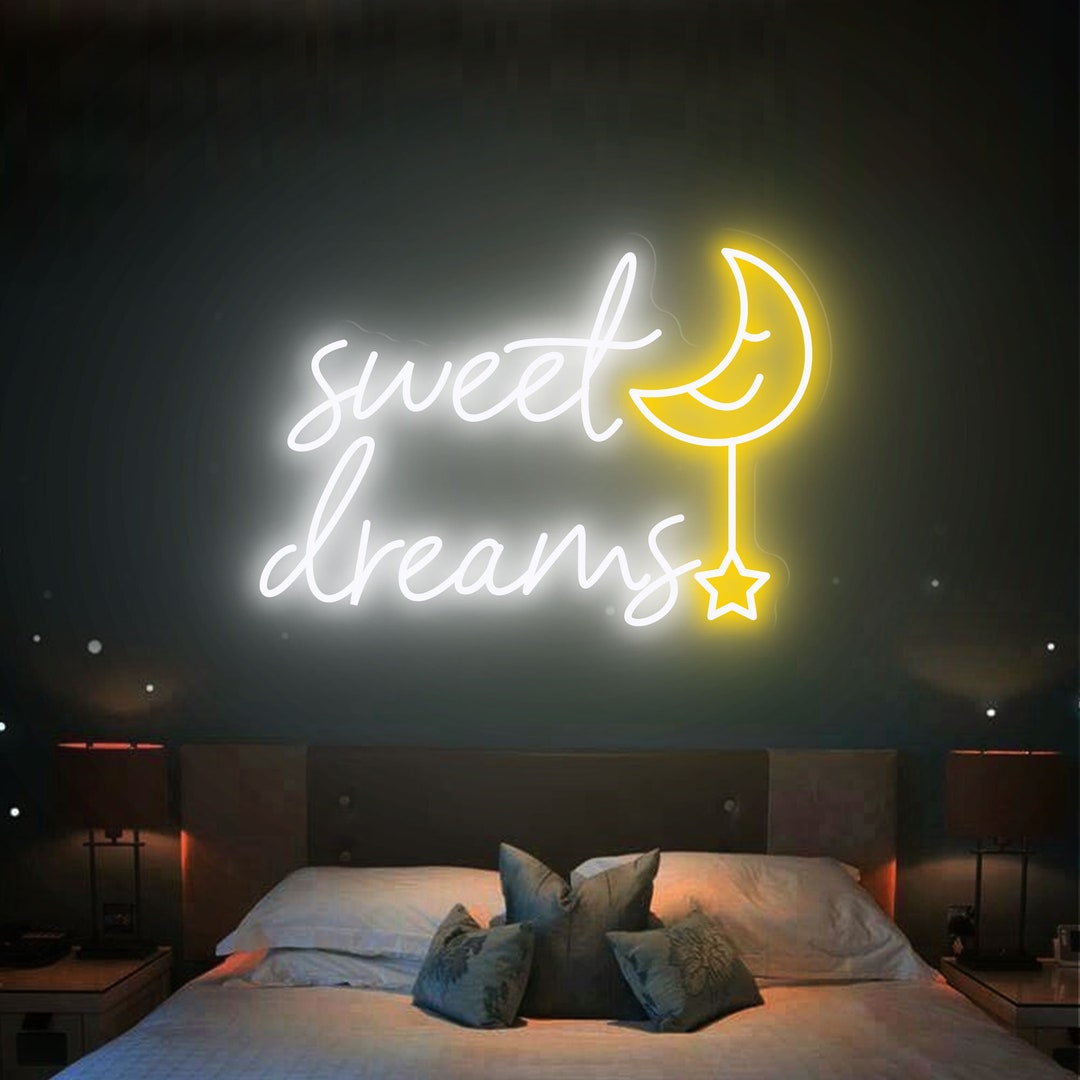 Sweet Dream Neon Sign Custom Wedding Neon Sign Bedroom Wall Decor Art ...