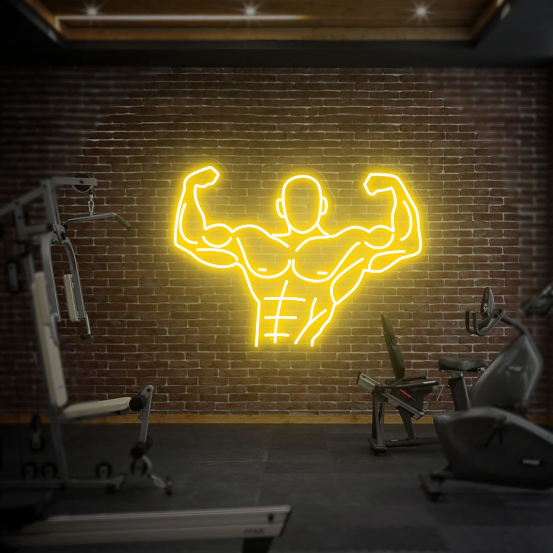 Muscle Neon Sign, Muscle Led Sign, Gym Led Sign, Custom Neon Sign ...