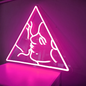 Kissing Neon Sign custom Neon Signs for Wedding Home - Etsy