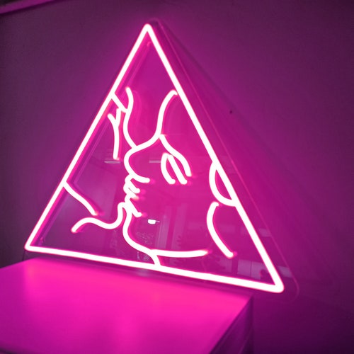 Kissing Neon Sign custom Neon Signs for Wedding Home - Etsy