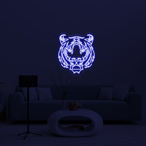 Tiger Neon Sign | Custom LED Neon Lights | Flex Personalized Neon Sign ...