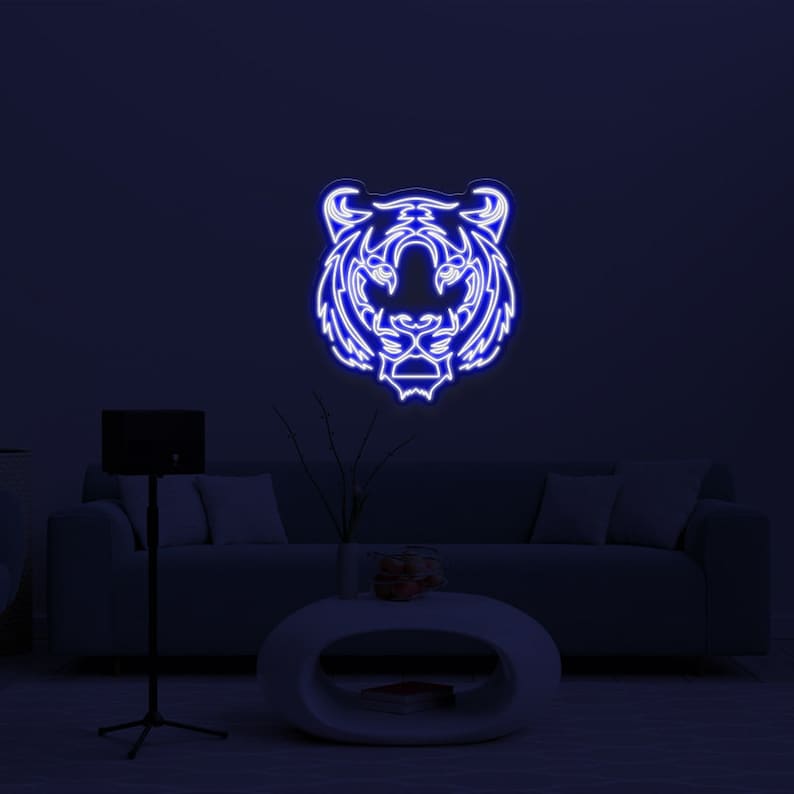 Tiger Neon Sign Custom LED Neon Lights Flex Personalized - Etsy
