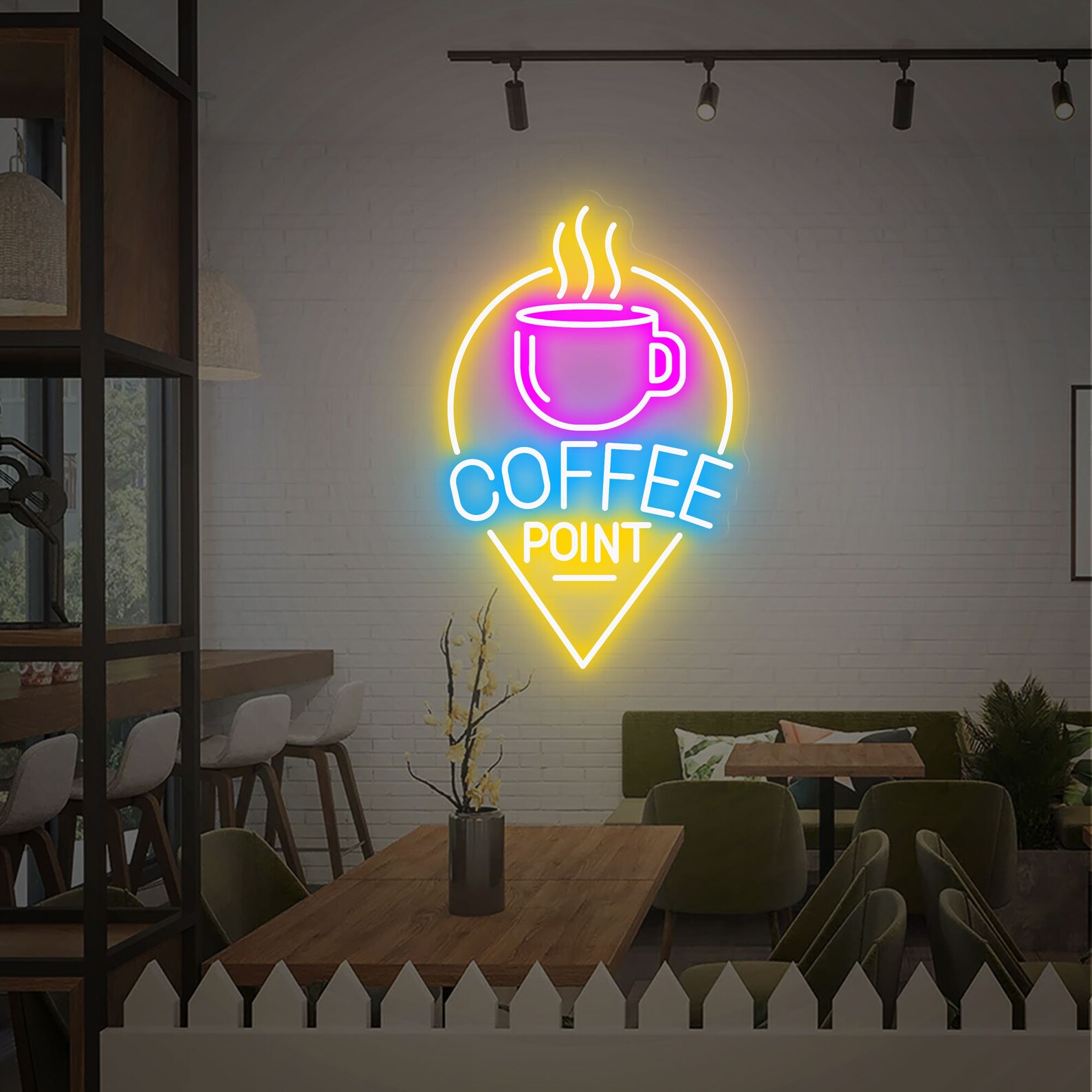 Coffee Neon Sign, Custom Coffee Shop Sign, Cafe Neon Sign Decor, Coffee ...