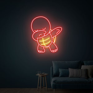 Turtle Neon Sign Event Decor Custom Neon Wall Decor Sign Blue ...
